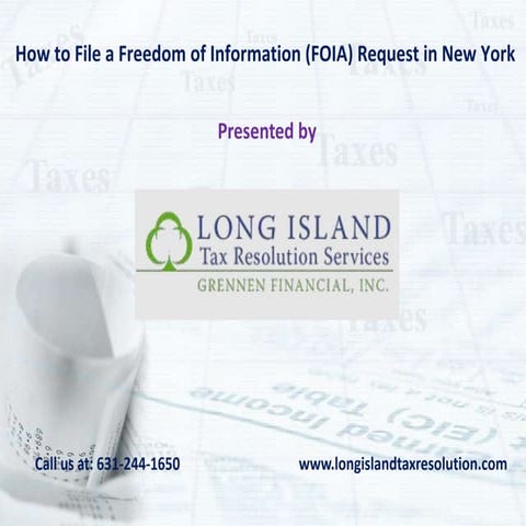 How to Make an IRS Freedom of Information (FOIA) Request?How to file a ...