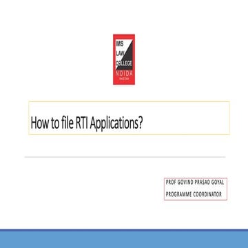 How to file rti | PPTX