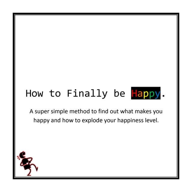 How To Finally Be Happy | PDF