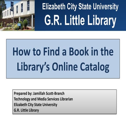 How to find a book | PPTX