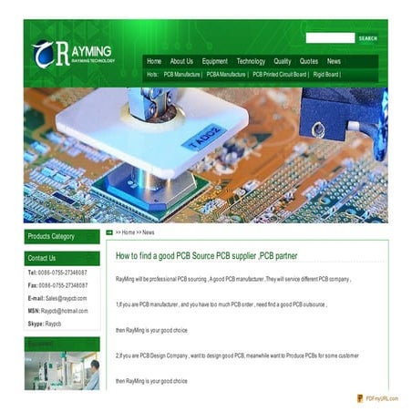 How to find a good pcb source pcb supplier ,pcb partner | PDF