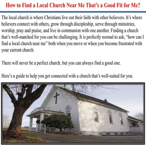 How to Find a Local Church Near Me That’s a Good Fit for Me? | PPTX ...