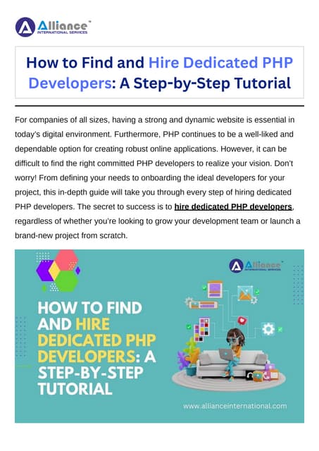 Hire PHP developer | PPT