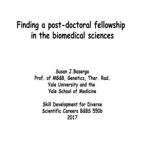 how to find a postdoc position.pptx | Postgraduate Education | College ...