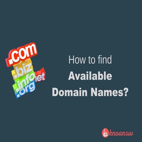 How to find available domain names | PPTX