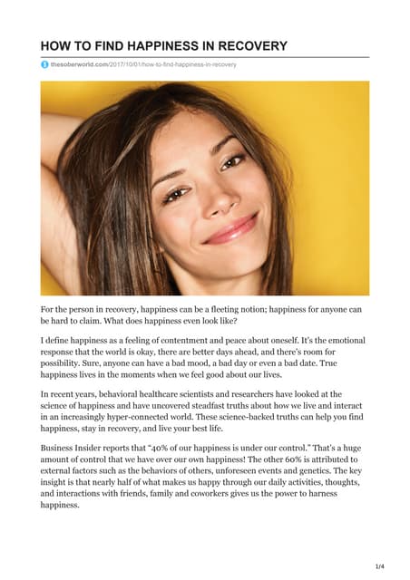 The Science of Happiness | PPT