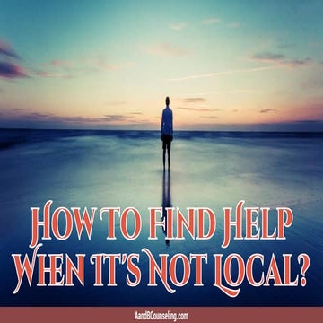 How To Find Deliverance Ministry Help When It's Not Local | PDF
