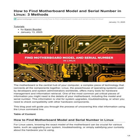 How to Find Motherboard Model and Serial Number in Linux 3 Methods.pdf