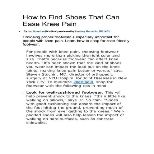 Top 4 tips to keep your knees healthy | DOCX
