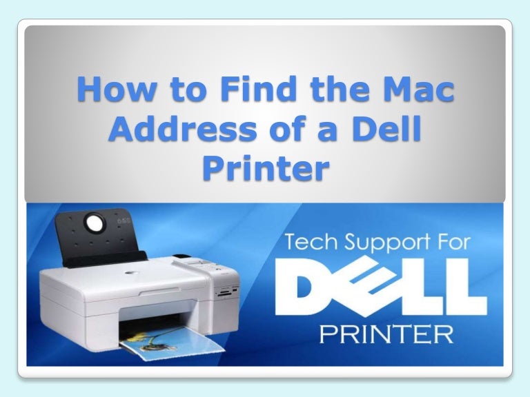 How to find the mac address of a printer - liftlew