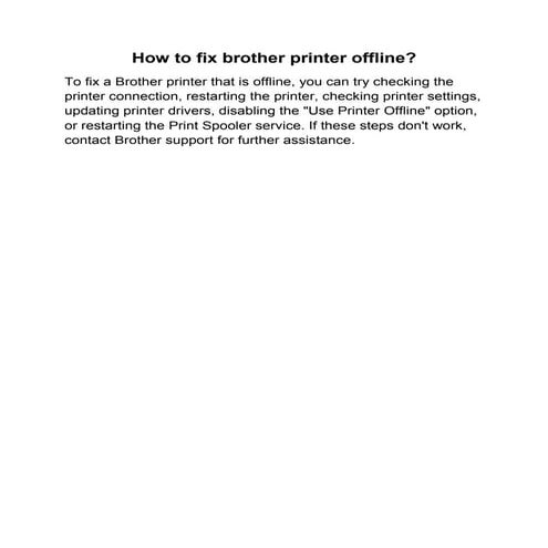 How to fix brother printer offline.pdf