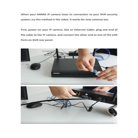 How to fix it when your annke IP camera loses connection from nvr | PDF