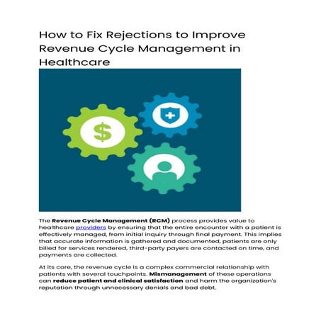 How to Fix Rejections to Improve Revenue Cycle Management in Healthcare.pdf
