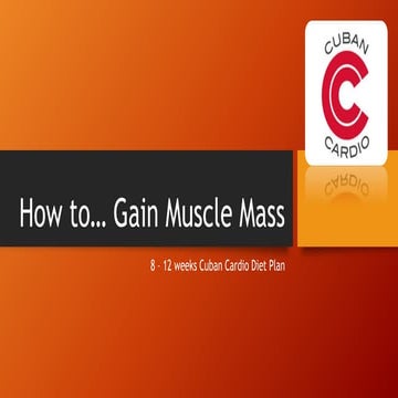 How to… Gain Muscle Mass | PPTX