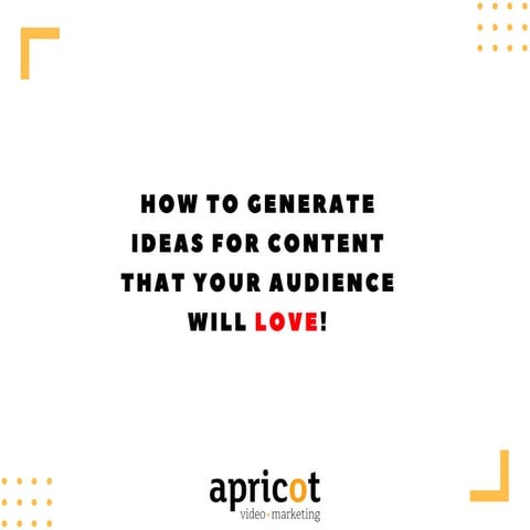 Generating Content Ideas | PDF