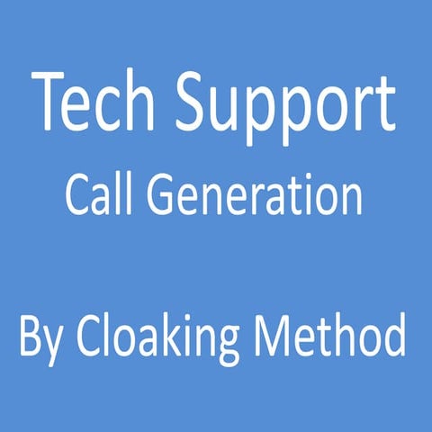 How to generate tech support calls : Skype - alphaitservices1 | PPTX