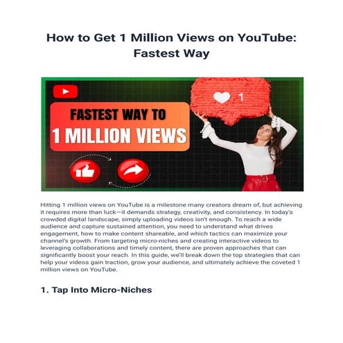 How to Get 1 Million Views on YouTube_ Fastest Way.pdf