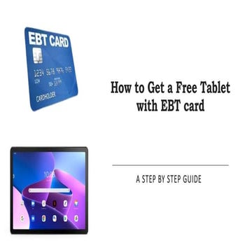 How to Get a Free Tablet with EBT | PPT