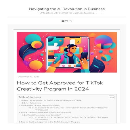 How to Get Approved for TikTok Creativity Program In 2024.pdf