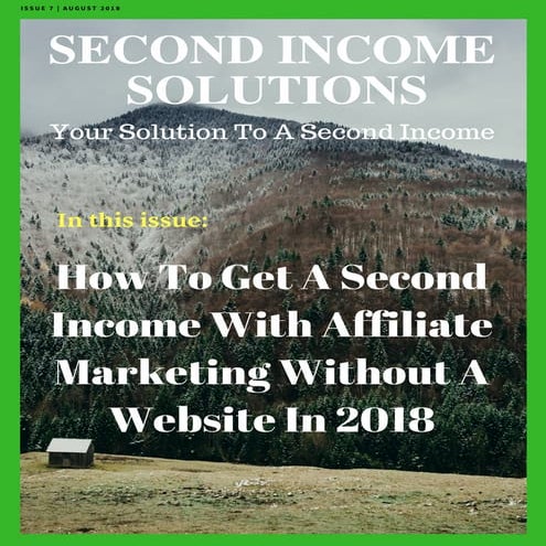 How To Get A Second Income With Affiliate Marketing Without A Website ...