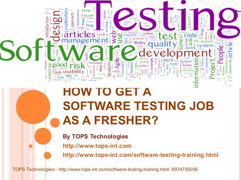 How To Get A Software Testing Job As A Fresher