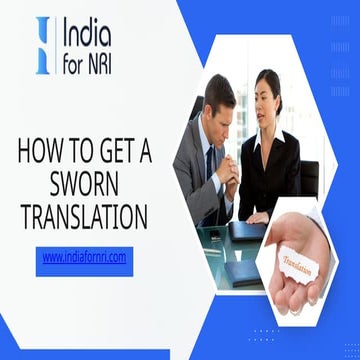 How to Get a Sworn Translations in India | PPT