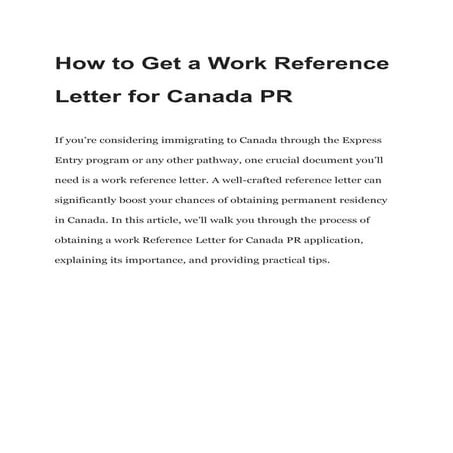 How to Get a Work Reference Letter for Canada PR.pdf