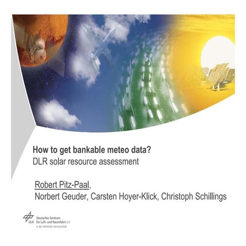 How to get bankable meteo data | PPT