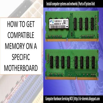 How to get compatible memory on a specific mobo.pptx