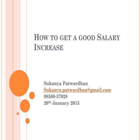 How to get good salary increase | PDF
