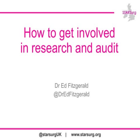 How to get involved in audit and research | PPT