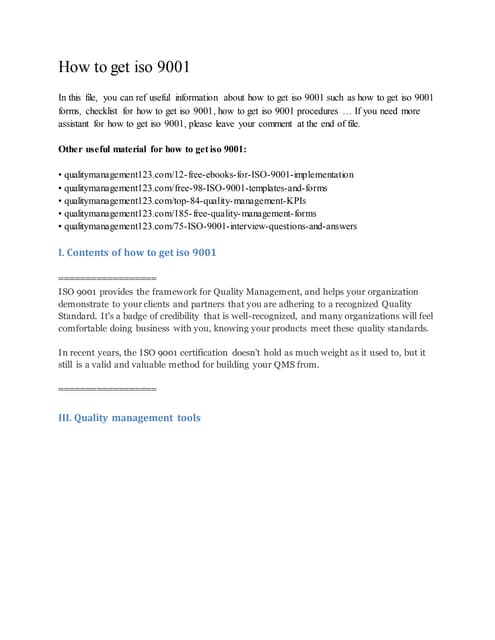 Iso 9001 process flowchart | PDF