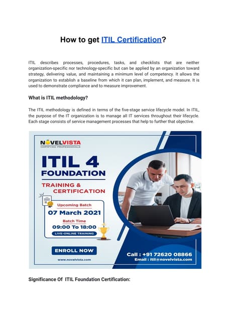 ITIL Roadmap 2023 | How To Get Certified In ITIL | ITIL V4 Foundation ...