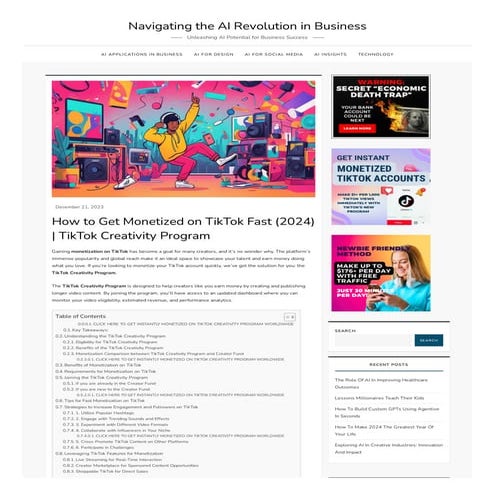 How To Get Monetized On Tiktok Fast 2024 Tiktok Creativity Program | PDF