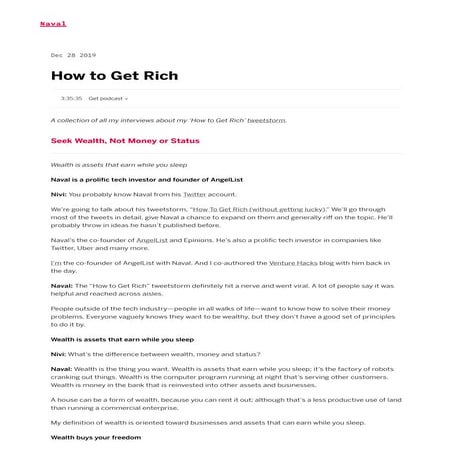 How to get rich | PDF