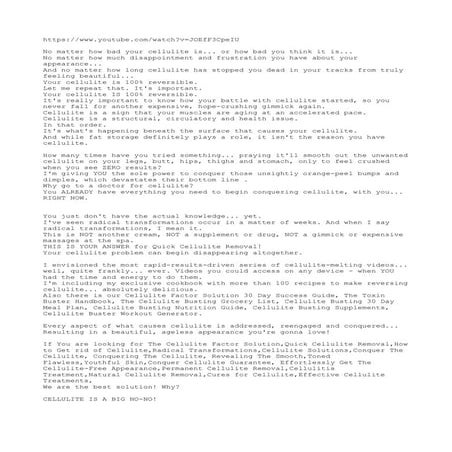 Cellulite treatment webinar slides final (1) | PPTX