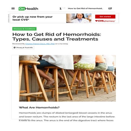 How to get rid of hemorrhoids | PDF