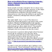 How to get rid of your annoying squeaky voice natural cures for high ...