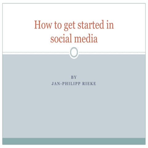 How to get started in | PPTX