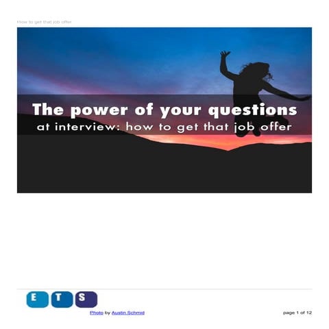 How to get that job offer | PDF