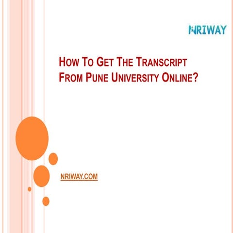 How To Get The Transcript From Pune University.pptx