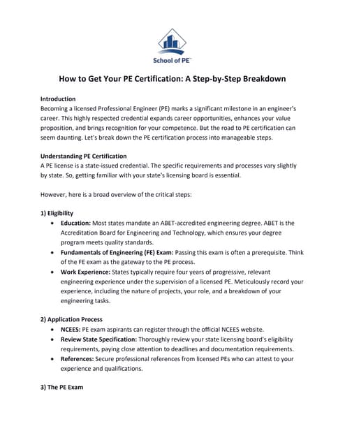 What is an FE Exam The Key Aspects You Should know | PDF