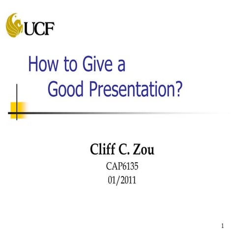 How to give a good presentation.ppt