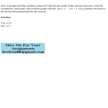 How to graph and find variables asked for Sketch the graph of the r.pdf