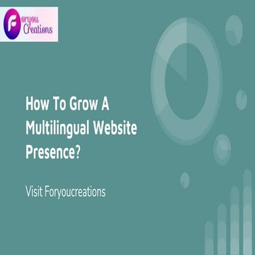 How to grow a Multilingual website presence...pdf