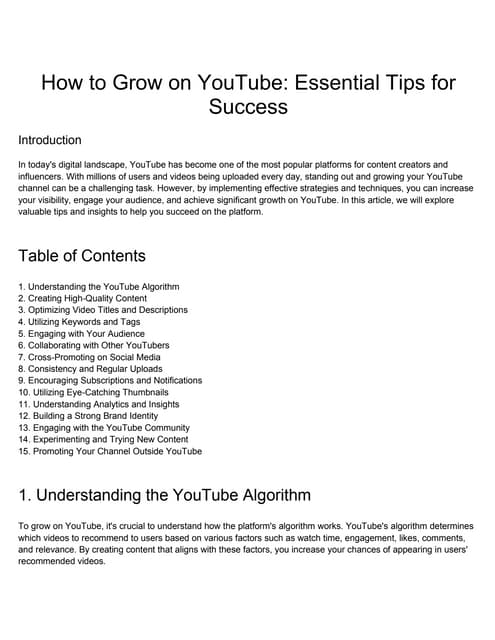 YouTube Mastery, Monetization, and Revenue Checklist | PDF