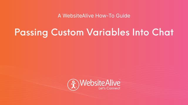 Passing Custom Variables Into Chat Ppt 8545