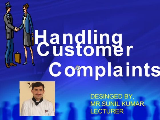 Complaint Handling Training Presentation | PPTX