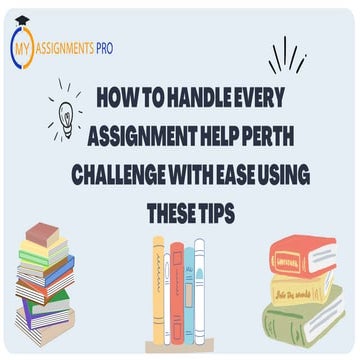 How To Handle Every Assignment Help Perth Challenge With Ease Using ...