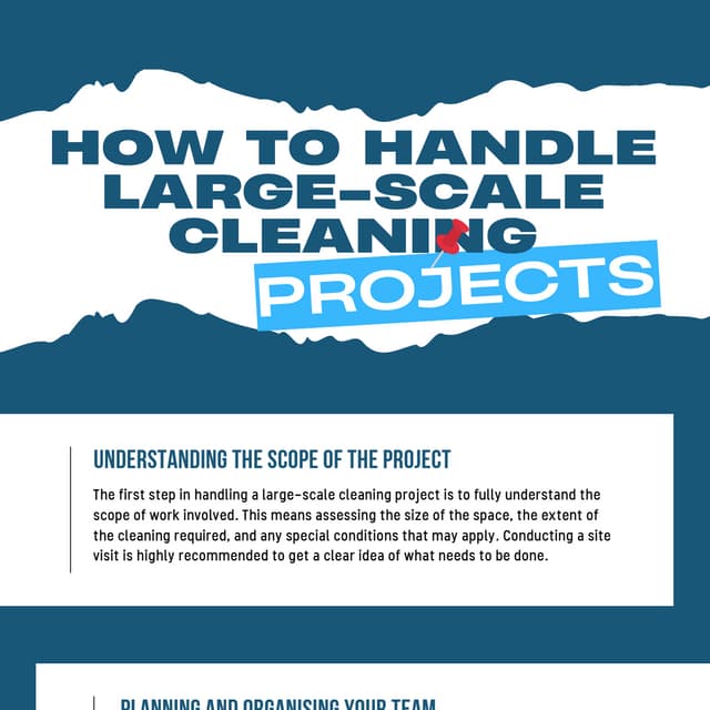 How to Handle Large-Scale Cleaning Projects | PDF